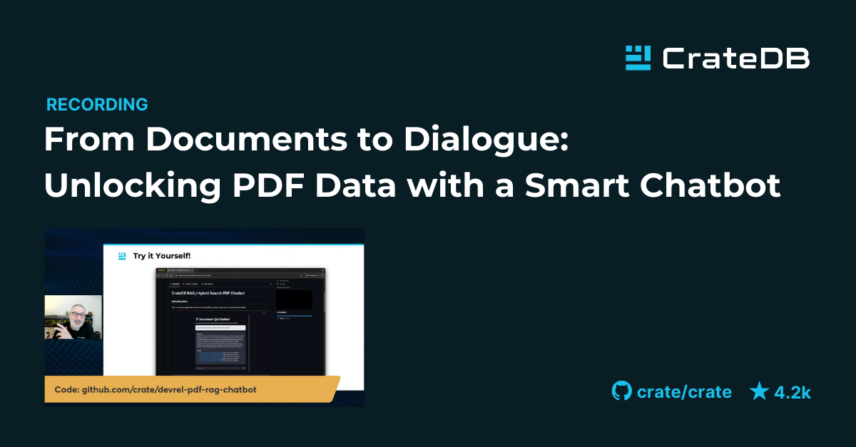 AI and Vector Search with CrateDB | Real Time Embeddings and Hybrid Search