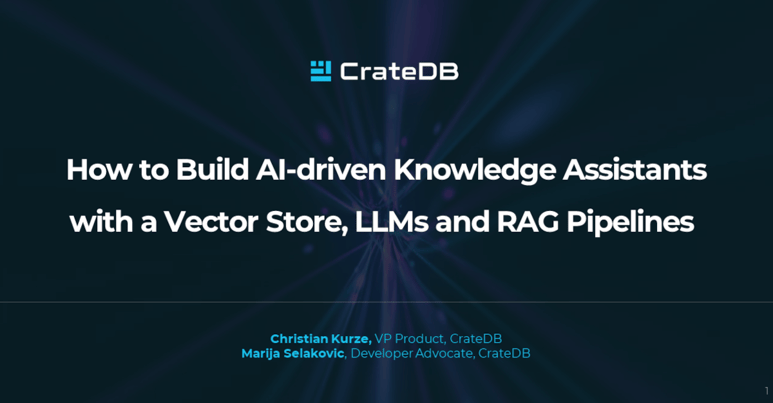 Resources such as White papers, webinars, videos | CrateDB