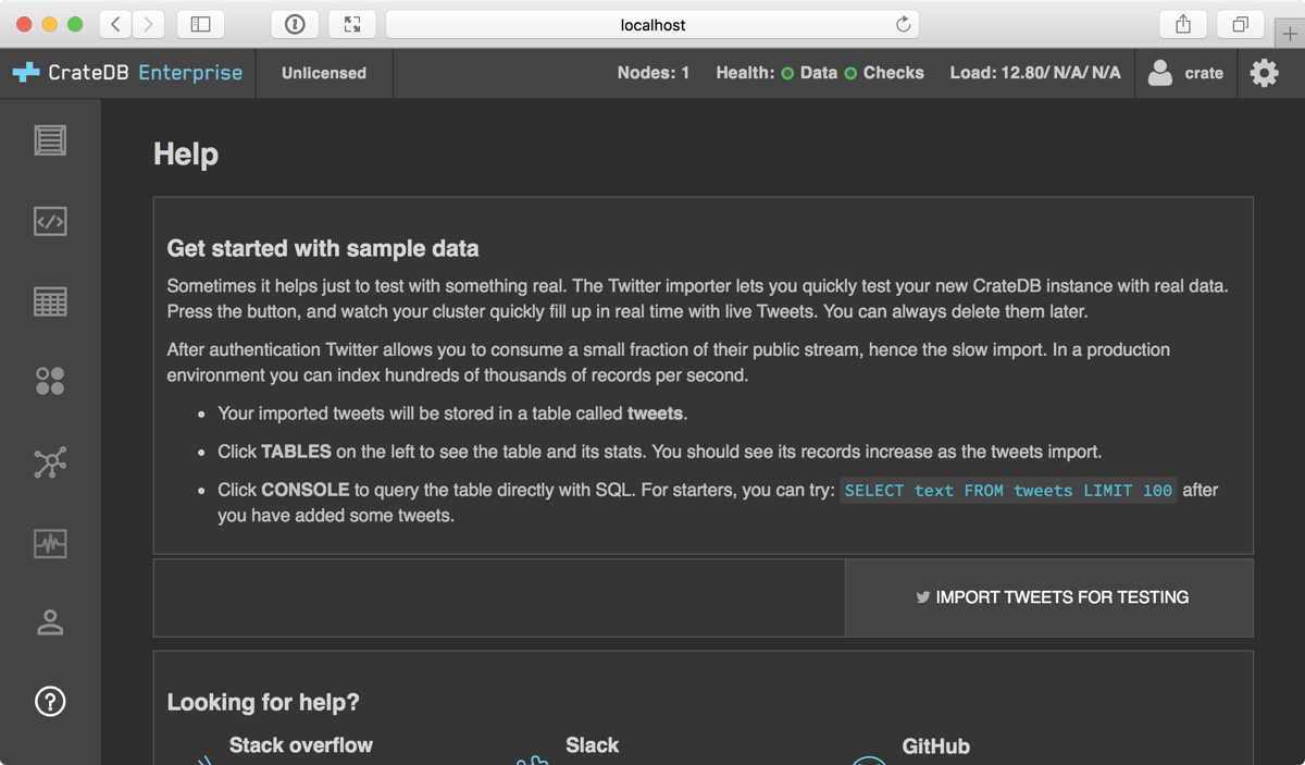 CrateDB Blog | Use CrateDB With SQLPad, a Self-Hosted Query Tool and Visualizer