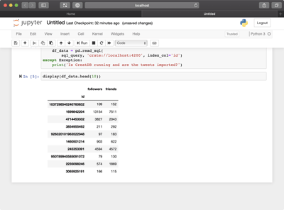 CrateDB Blog | Machine Learning and CrateDB, Part Two: Getting Started With Jupyter