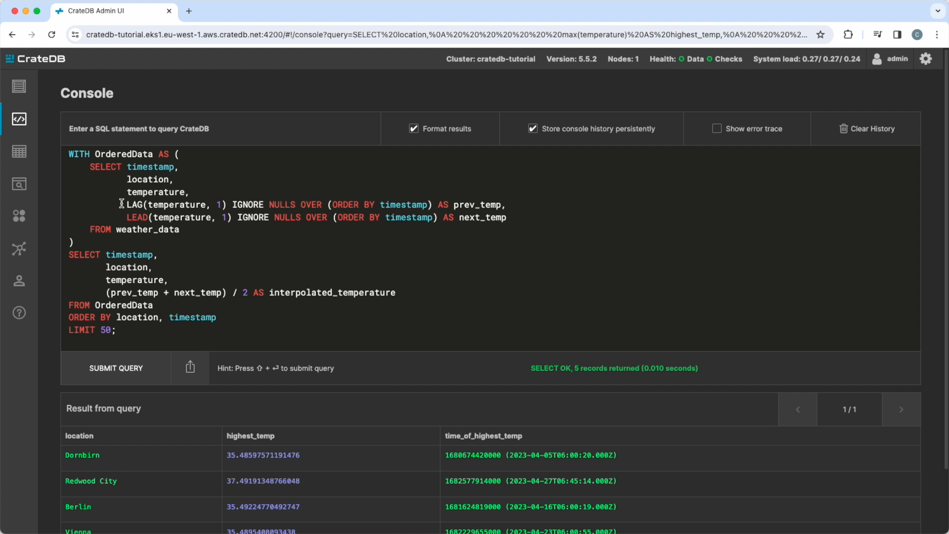CrateDB Video | Time Series Data in CrateDB