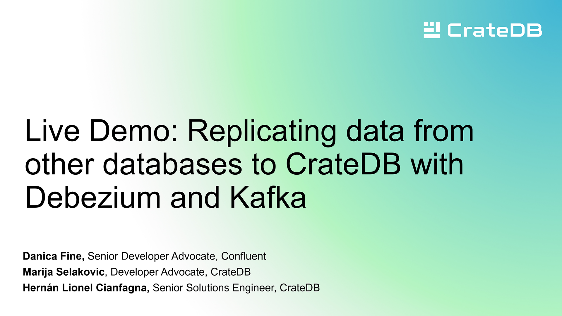 How To Replicate Data From Other Databases To Cratedb With Debezium And Kafka